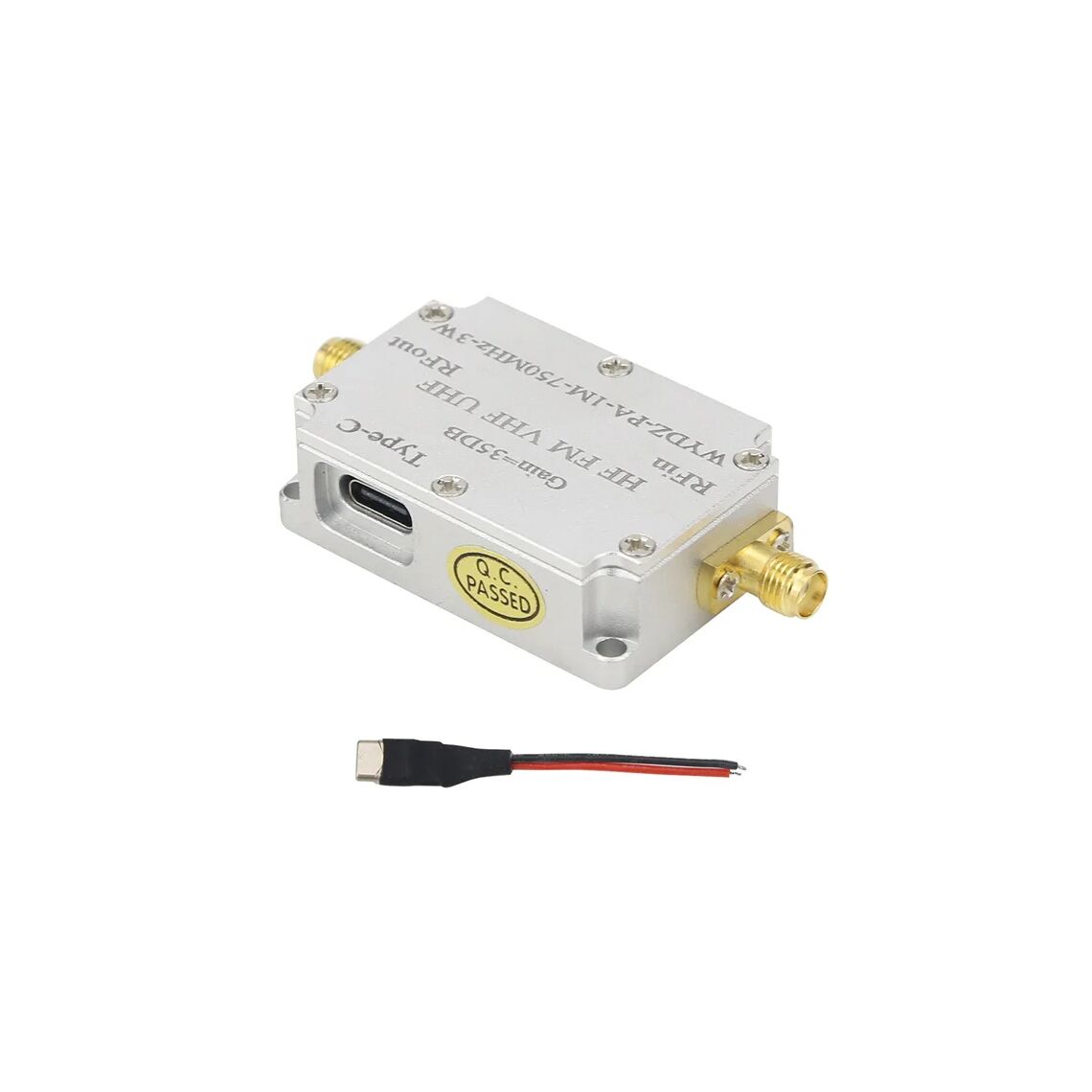 HF FM VHF UHF Broadband RF Power Amplifier FM 35DB WYDZ-PA-1M-750MHz-3W